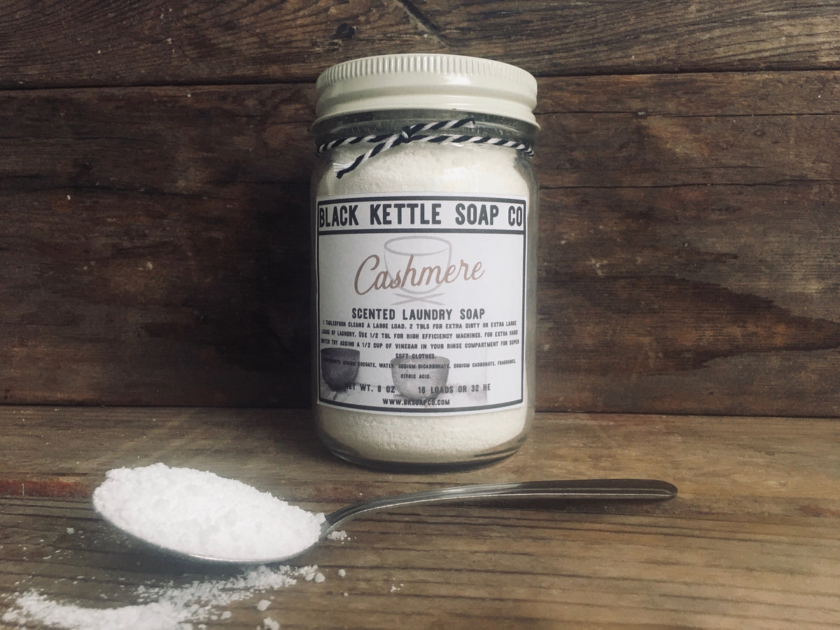 CASHMERE Mason Jar Laundry Soap – Black Kettle Soap Company